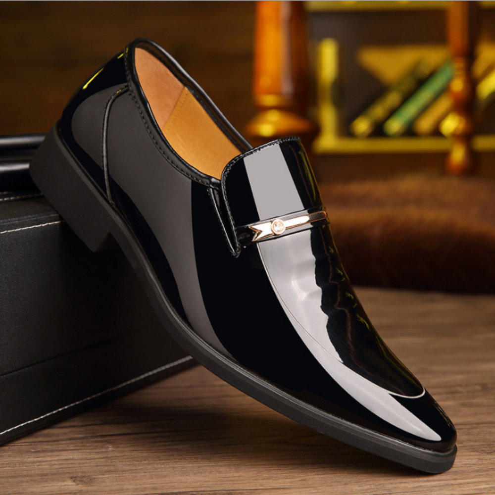 Men's Glossy Formal Shoes | Slip-On – Shop Razys